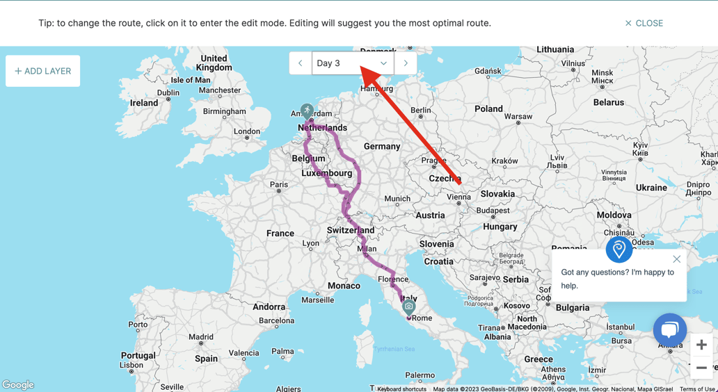 Adjust Map Routes | Pro plan, Custom plan
